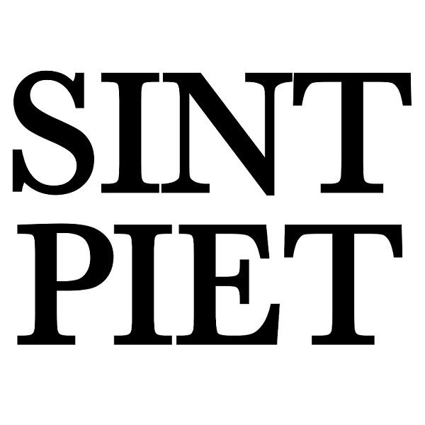 Raamsticker Sint en piet - Strakgedrukt